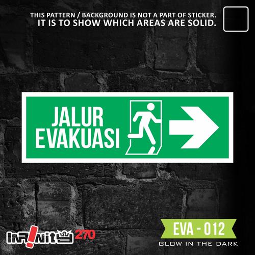 Jual EVA012+AC rambu K3 AKRILIK safety sign jalur evakuasi apar ...