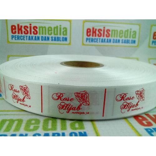 Jual SABLON Label Satin/Label Jilbab/Label Kaos dll/ukuran 2cm x 197 m ...