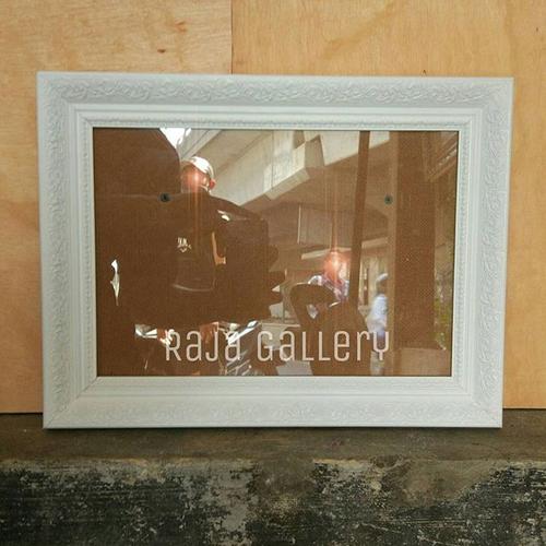 Jual Frame / Bingkai Foto 12R ( 30x40cm ) - Ukir Putih 5cm - Kota Depok ...
