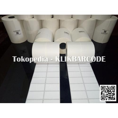 Jual LABEL BARCODE 40 X 20 (2 LINE) KERTAS STICKER LABEL SEMICOATED 40 ...