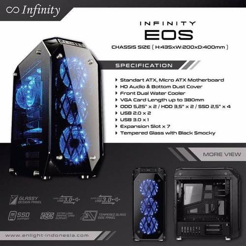 Jual Casing PC Infinity EOS - Jakarta Pusat - Macro Computer | Tokopedia