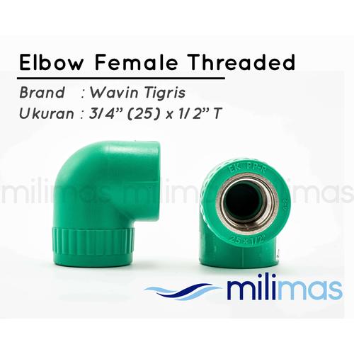 Jual Female Threaded Reducer Elbow -Verlup Keni Drat Dalam Uk. 0.75 X 0 ...