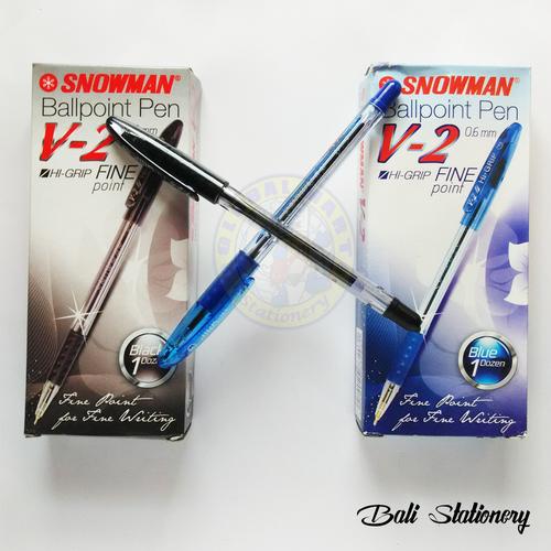 Promo Pena Snowman V-2 Ballpoint Pen - Biru - Kota Denpasar - Bali ...