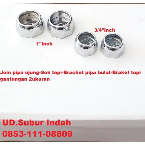 Jual Join pipa ujung-Sok tepi-Bracket pipa bulat-Braket topi gantungan ...