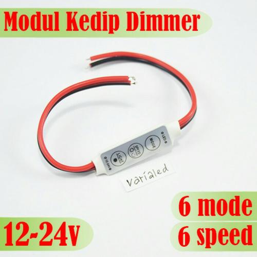 Jual Modul Led Mini Dimmer Controller Kedip Strobo 6 Mode 6 Speed 12 ...