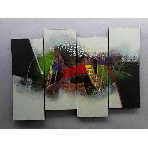 Jual lukisan panel minimalis abstrak 4 in 1 - Kab. Gianyar - wayan ...