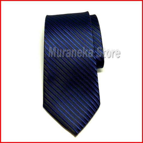 Jual Dasi IMPORT Panjang Pria Biru 3 Motif Garis Salur Setelan Kerja ...