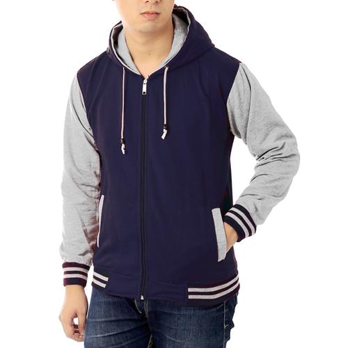 Jual JAKET BASEBALL BIRU NAVY ABU + RESLETING & TUTUP KEPALA - PRIA ...