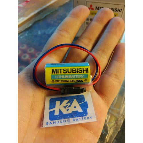 Jual Baterai Battery Lithium Mitsubishi ER17330 ER17330v 3.6V WITH PLUG ...