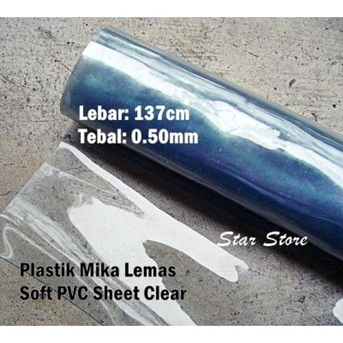 Jual Plastik Mika Lentur PVC Super Clear Lebar 137cm / Tebal 0.50mm - 0,70 mm - Jakarta Pusat ...