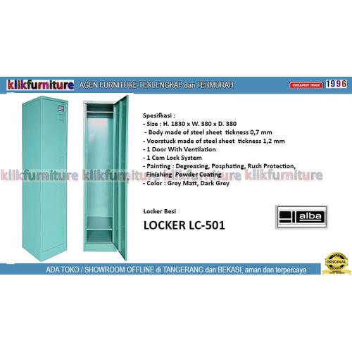 Promo LC 501 New ALBA Lemari Locker Besi 1 Pintu Cicil 0% 3x - Kota Tangerang - KLIKFURNITURE-ID ...