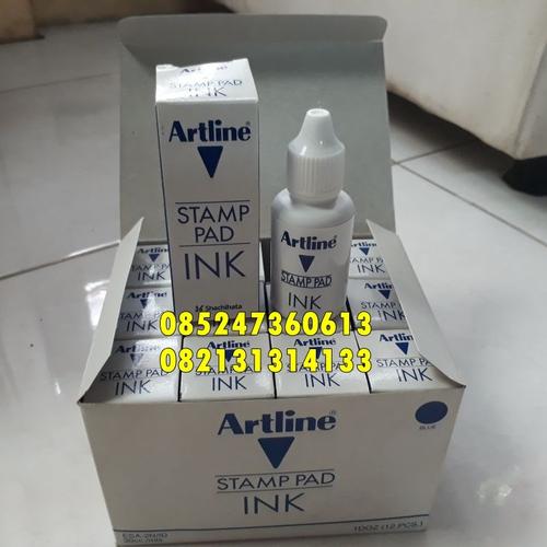 Jual Tinta stempel stamp pad ink Artline 30ml warna biru - Kota ...