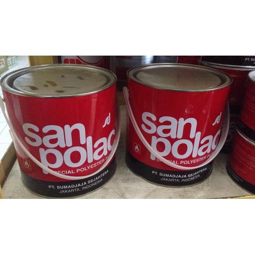 Jual Dempul Plastik Sanpolac / Dempul Besi Cat Mobil San Polac 4kg ...