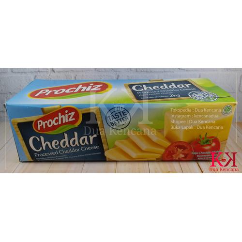 Jual Cheese Keju Cheddar Prochiz Premium 2 KG Block Cheese - Jakarta ...