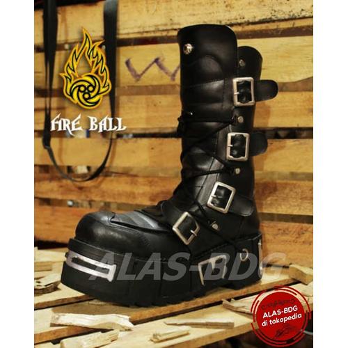 Promo SEPATU BOOTS TINGGI PRIA / SEPATU ROCKER TINGGI / SEPATU METAL 4 ...