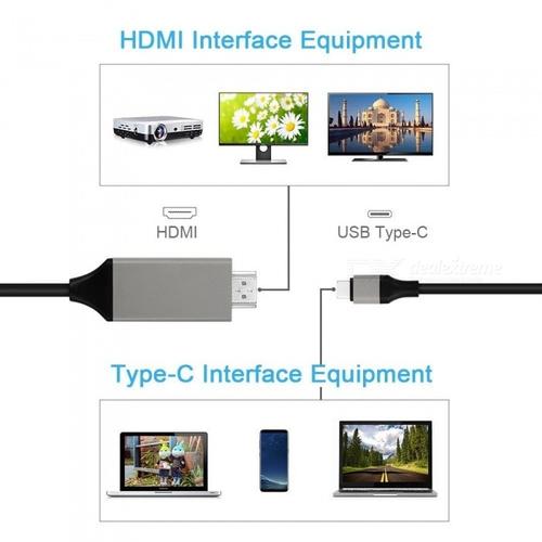 Jual MHL USB 3.1 Type C to HDMI 4K HD Cable Adapter - 60fps - Jakarta ...