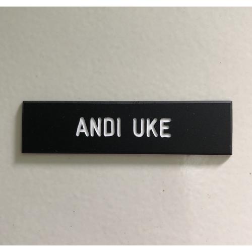Jual Papan Nama PDH Dasar Hitam / Name Tag Dasar Hitam - Jakarta Pusat ...