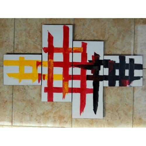 Jual lukisan panel Minimalis abstrak pagar - Kab. Gianyar - Srie ...