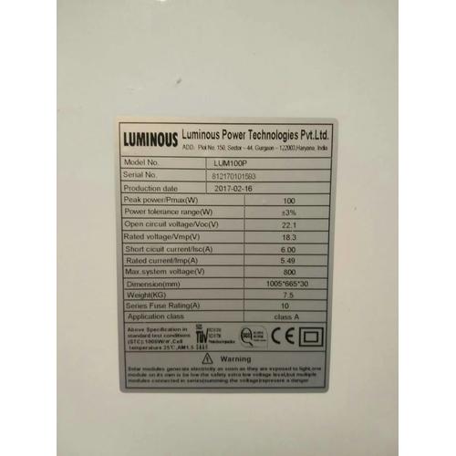 Jual solar panel surya cell luminous 150wp 150 wp 12v 12 v poly - Kota ...