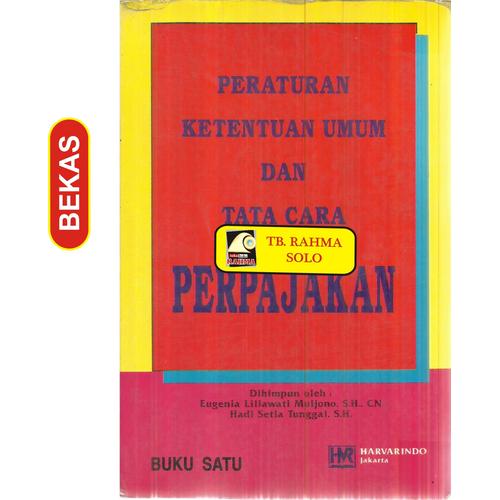 Jual BL-6.164. PERATURAN KETENTUAN UMUM DAN TATA CARA PERPAJAKAN ...
