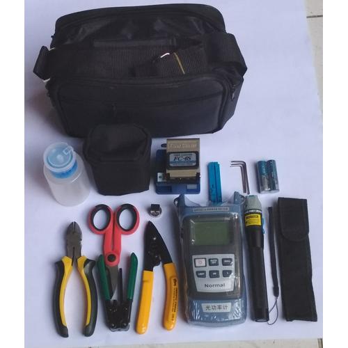 Jual FTTH Tools Kit Set Lengkap OPM VFL Cleaver Stripper FO Tas Fiber ...
