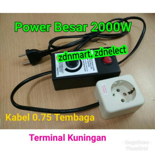 Jual Dimmer 2000w 2000watt 1 stop kontak dengan fuse pengaman - Kab ...