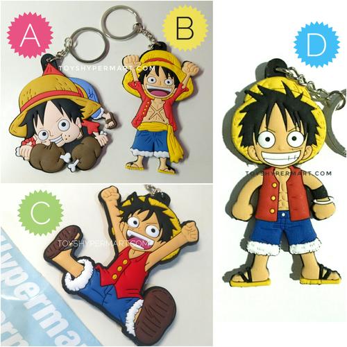 Jual Luffy One Piece Key Chain Gantungan kunci Keychain - Biru Muda ...