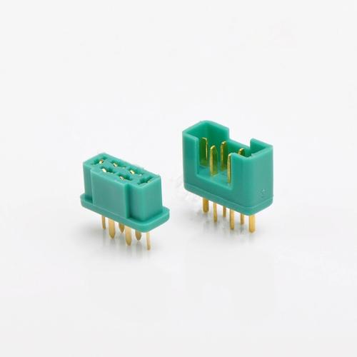 Jual 1 pair 6 Pin MPX male & female connector plug Gold Plating - Kab ...