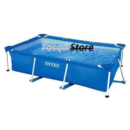 Jual Kolam Renang Keluarga Rectangular Frame Pool 2.6m INTEX #28271 ...