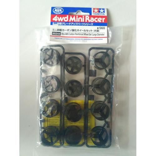 Jual TAMIYA 95244 - MINI 4WD CARBON REINFORCED WHEEL SET (LARGE ...