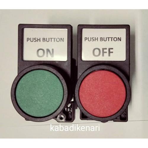 Jual TOMBOL PUSH BUTTON 22MM PLUS LABEL NAMA PANEL BOX ON OFF - Jakarta ...
