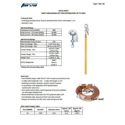 Jual Stick Grounding Set Forza 20kv - Jakarta Selatan - Karya_Teknik ...
