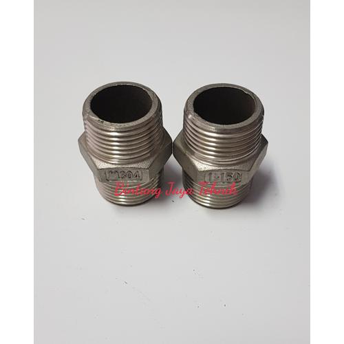 Jual DOUBLE NEPPLE 1" (25A) - Kab. Bekasi - Bintang jaya tehnik | Tokopedia