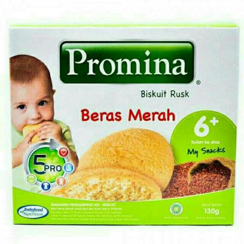 Jual Promina biskuit rusk rasa susu/beras merah isi 130gram - Susu ...