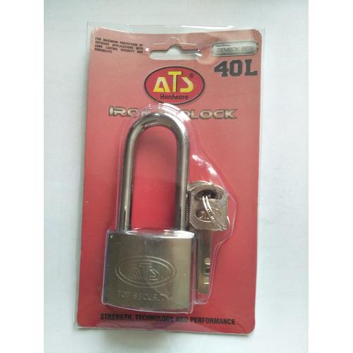 Jual Gembok ATS 40mm panjang / Gembok putih ats / Gembok leher panjang ...
