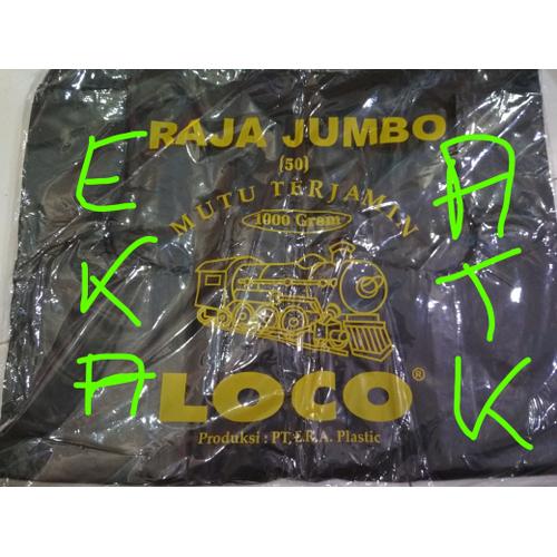 Jual Kantong Plastik Kresek LOCO Hitam Tebal Raja Jumbo 50 - Jakarta ...