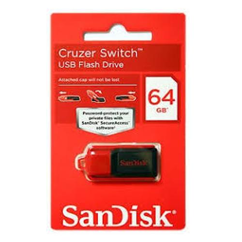 Jual Flash Disk Original SanDisk Cruzer Switch USB 2.0 64GB Black ...