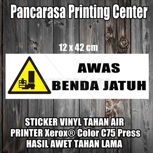 Jual Sticker 20 Awas Benda Jatuh safety sign warning imo Surabaya ...