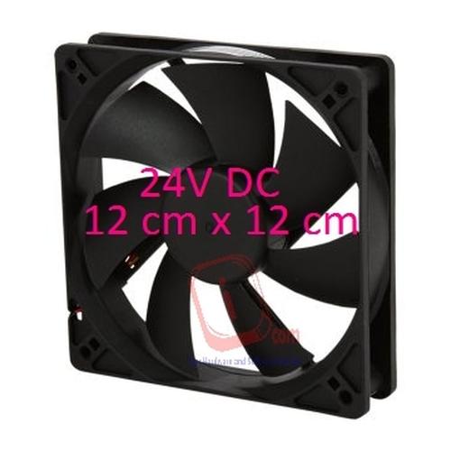 Jual Fan Casing Brushless Hitam Kipas 12 cm DC 24V - Kota Medan ...