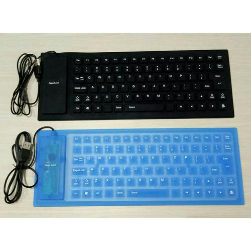 Jual KEYBOARD KARET FLEXIBLE (BISA DIGULUNG DAN TAHAN AIR) - Merah Muda ...
