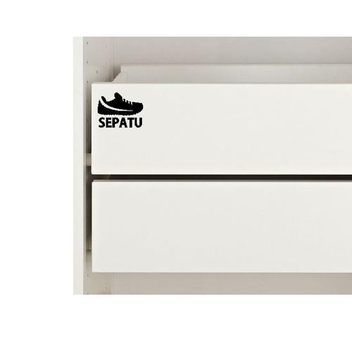 Jual Stiker Nama Sepatu Lemari Pakaian Laci Cabinet Rak Kaizen Sticker ...