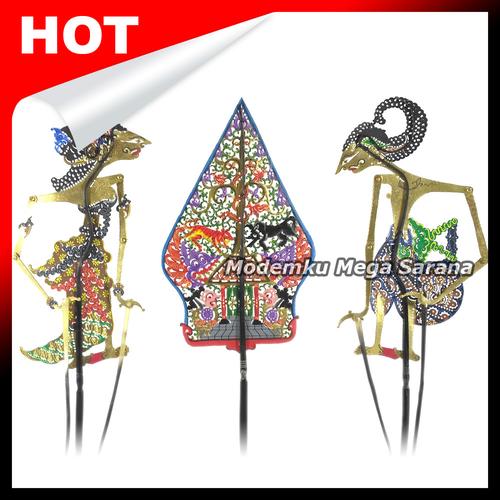 Jual Miniatur Wayang Kulit Mini Super Halus 20 Cm Arjuna Srikandi ...