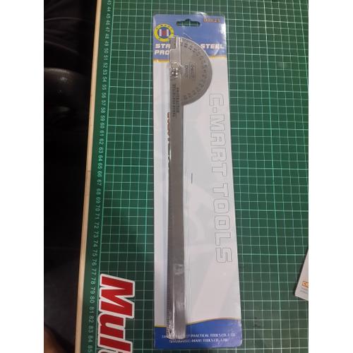 Jual Busur Derajat / Protractor Stainless 25CM C-MART - Kota Depok ...