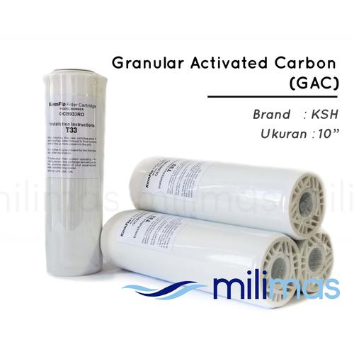 Jual KEMFLO - Granular Activated Carbon (GAC) Cartridge Filter Uk. 10" - Kota Surabaya - Milimas ...