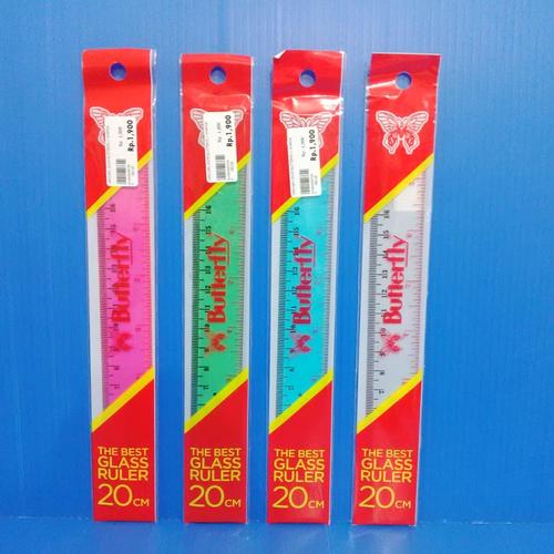 Jual GARISAN 20CM BUTTERFLY WARNA/PENGGARIS BUTTERFLY 20CM/PENGGARIS ...