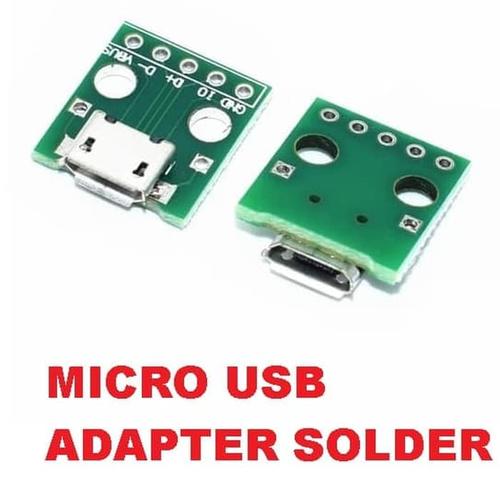 Jual microusb Micro USB modul solder praktis 5Pin Converter / adapter ...