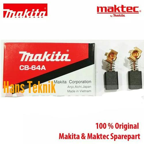 Jual Carbon Brush Makita CB-64A Utk BO3711 BO3700 BO5041 4329 4327M Maktec - Jakarta Utara ...