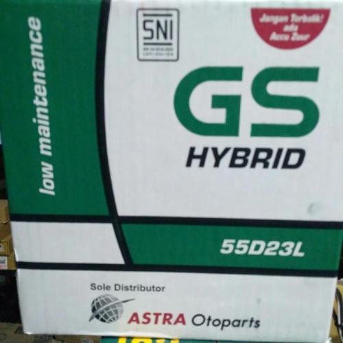 Jual aki mobil/ Battery GS Astra type hybrid 55D23L 12v- 60ah khusus gosend - Jakarta Timur ...