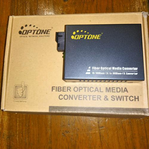 Jual fiber optical media converter & switch (merk optone) fo to utp ...