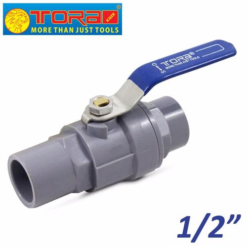 Jual Tora Ball Valve PVC Abu 1/2" AW / Stop Kran Paralon Gagang Stainless - Kab. Bandung Barat ...